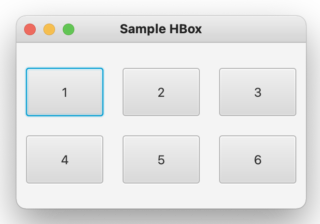 【JavaFX】水平方向にコントロールを配置する方法 （HBox）| kitanote